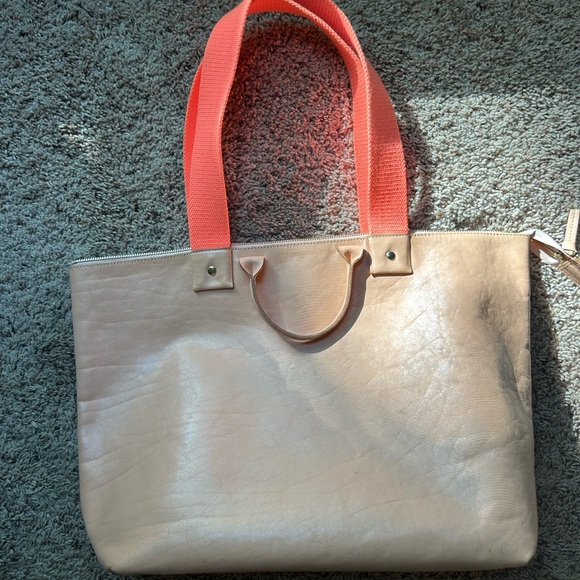 Clare V | Bags | Clare V Le Zip Sac Pale Pink Like New | Poshmark